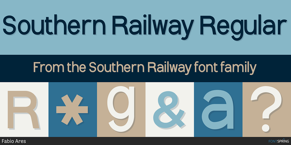 Southern Railway Regular Font