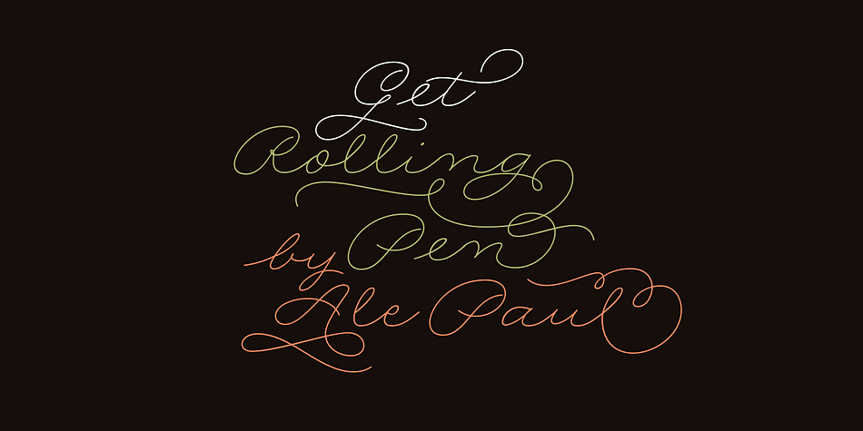 Rolling Pen Font