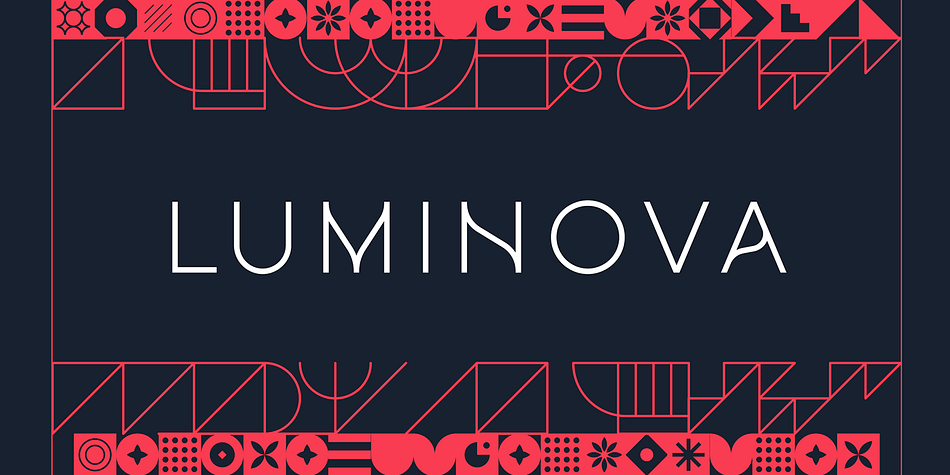 Luminova Patterns Font