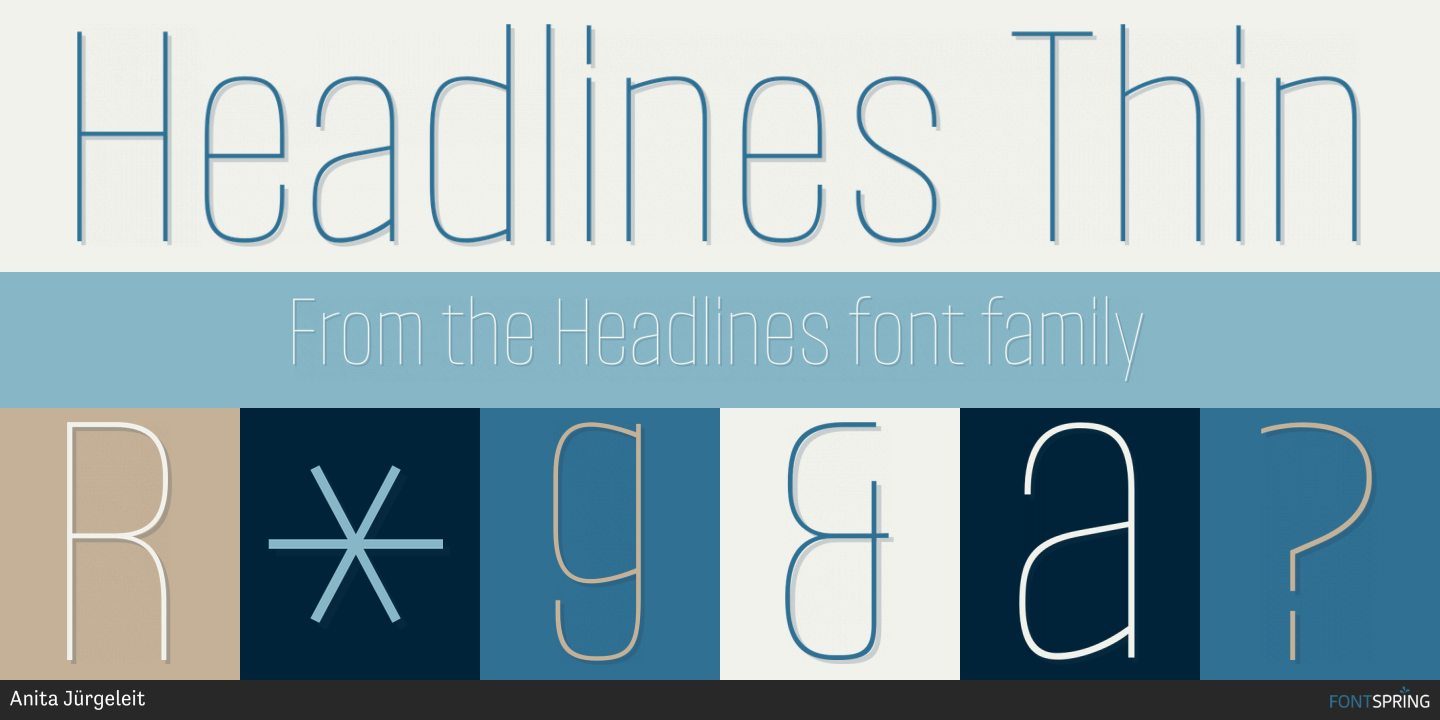 Fonts similar to Headlines