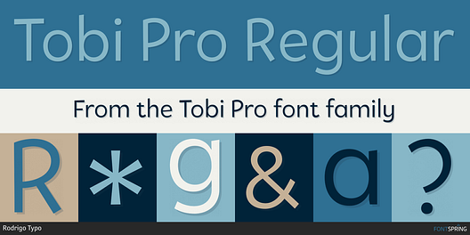 Fonts similar to Tobi Pro
