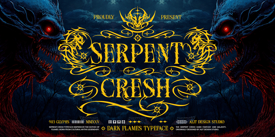 Serpent Cresh Font