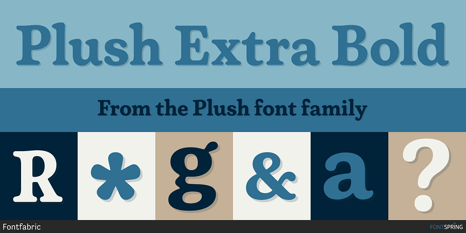 Plush Extra Bold Font