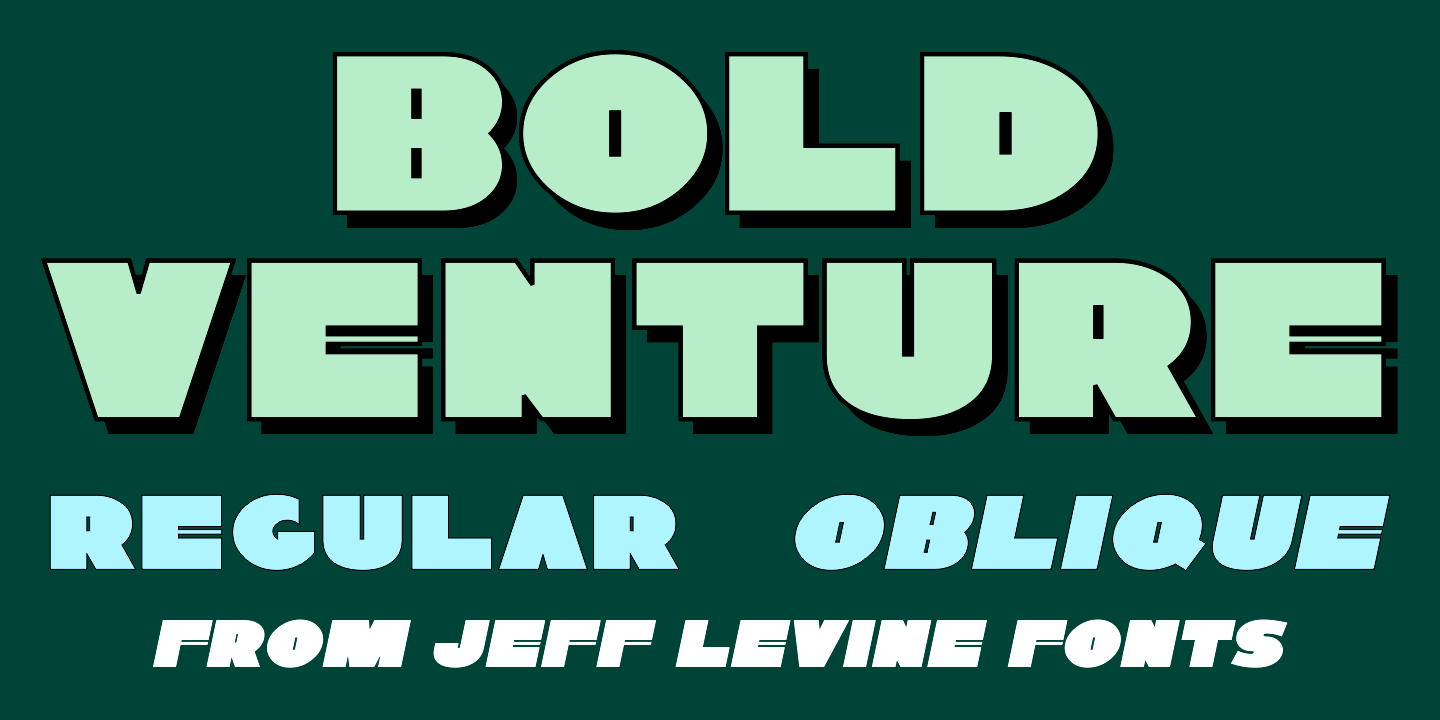 Bold Venture JNL Font