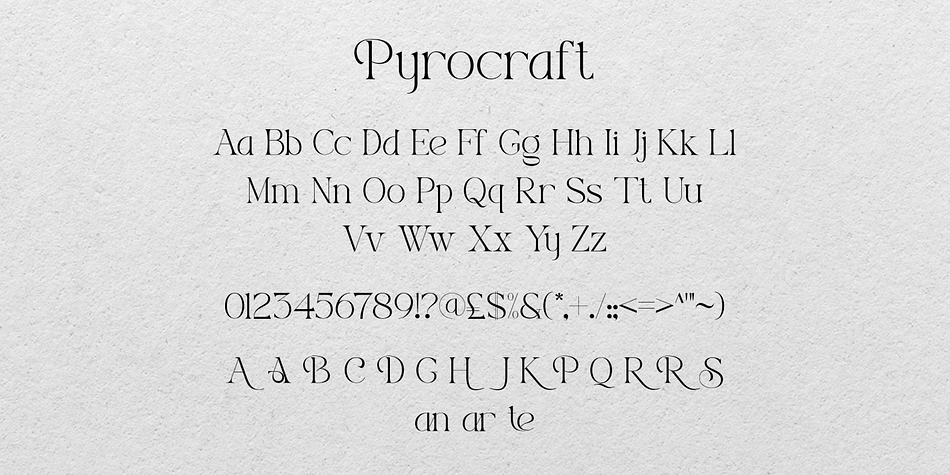 Pyrocraft Font