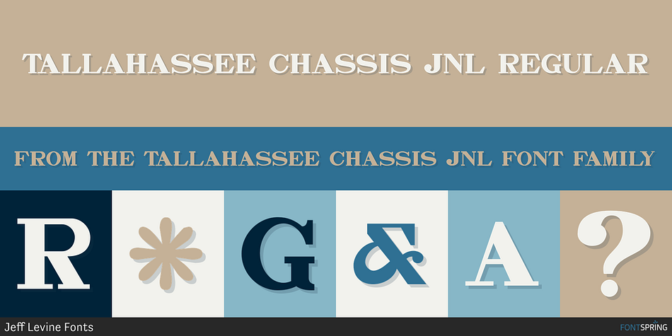 Tallahassee Chassis JNL Font