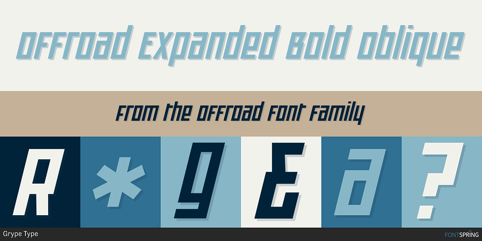 Offroad Expanded Font