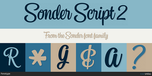 Fonts similar to Sonder