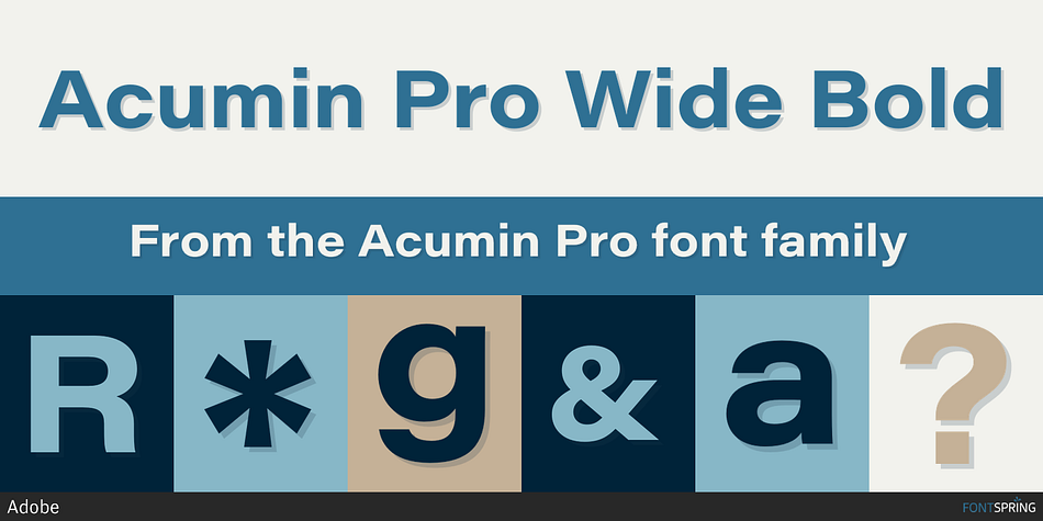 Acumin Pro Wide Font