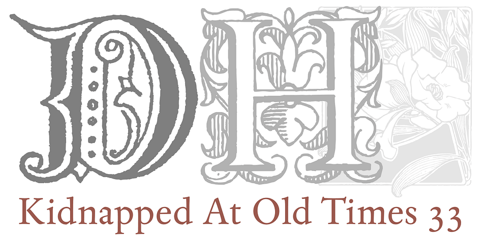 Kidnapped At Old Times Font | Fontspring