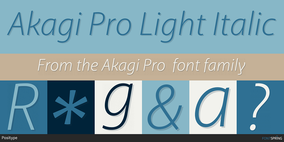 Akagi Pro Font