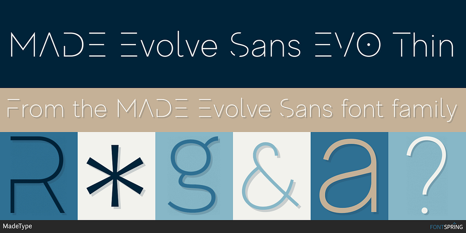 MADE Evolve Sans EVO Font