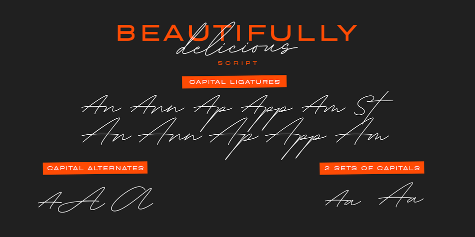 Beautifully Delicious Font