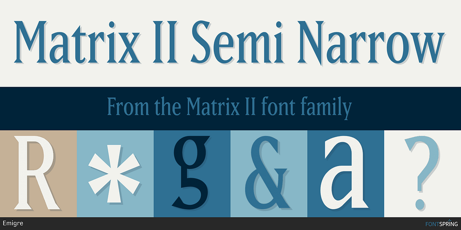 Matrix II Extra Font