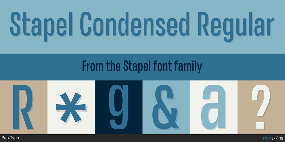 Stapel Condensed Regular Font