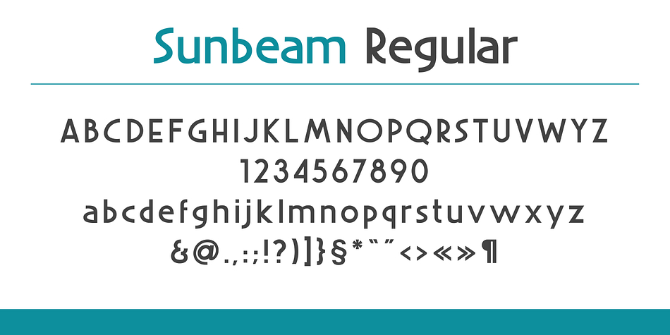 Sunbeam Font