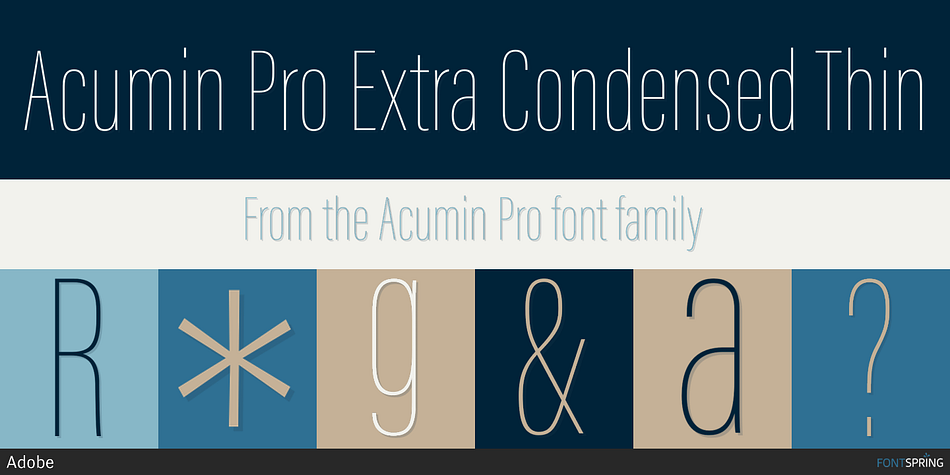 Acumin Pro Extra Condensed Font