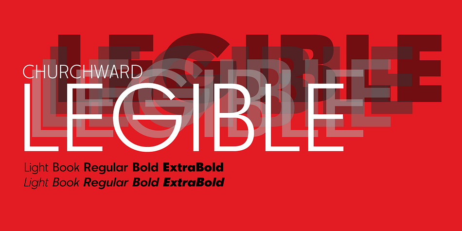 Churchward Legible Font