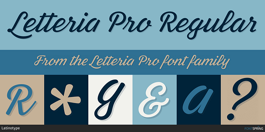 Fonts similar to Letteria Pro