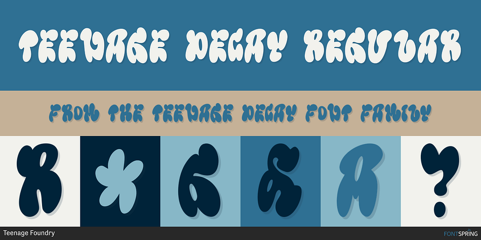 Teenage Decay Regular Font