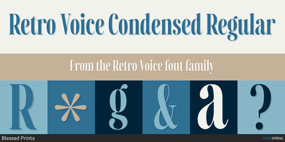 Retro Voice Condensed Regular Font