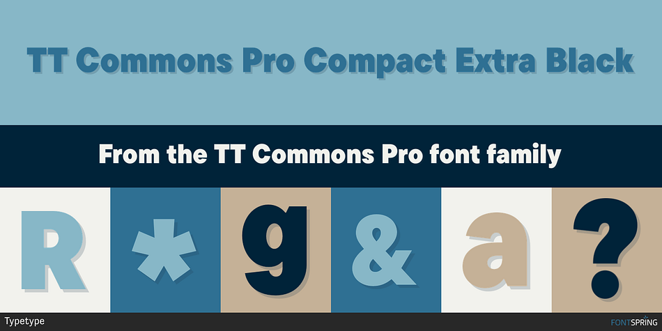TT Commons Pro Compact Extra Black Font