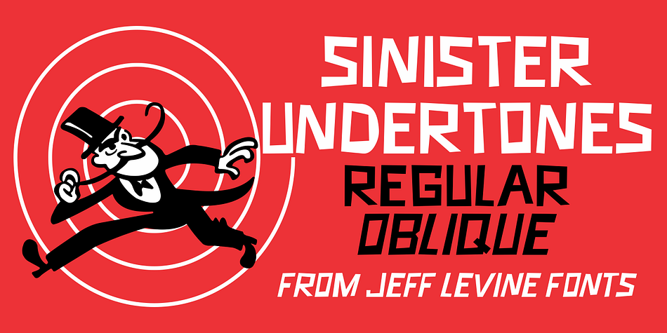 Sinister Undertones JNL Font Family by Jeff Levine Fonts