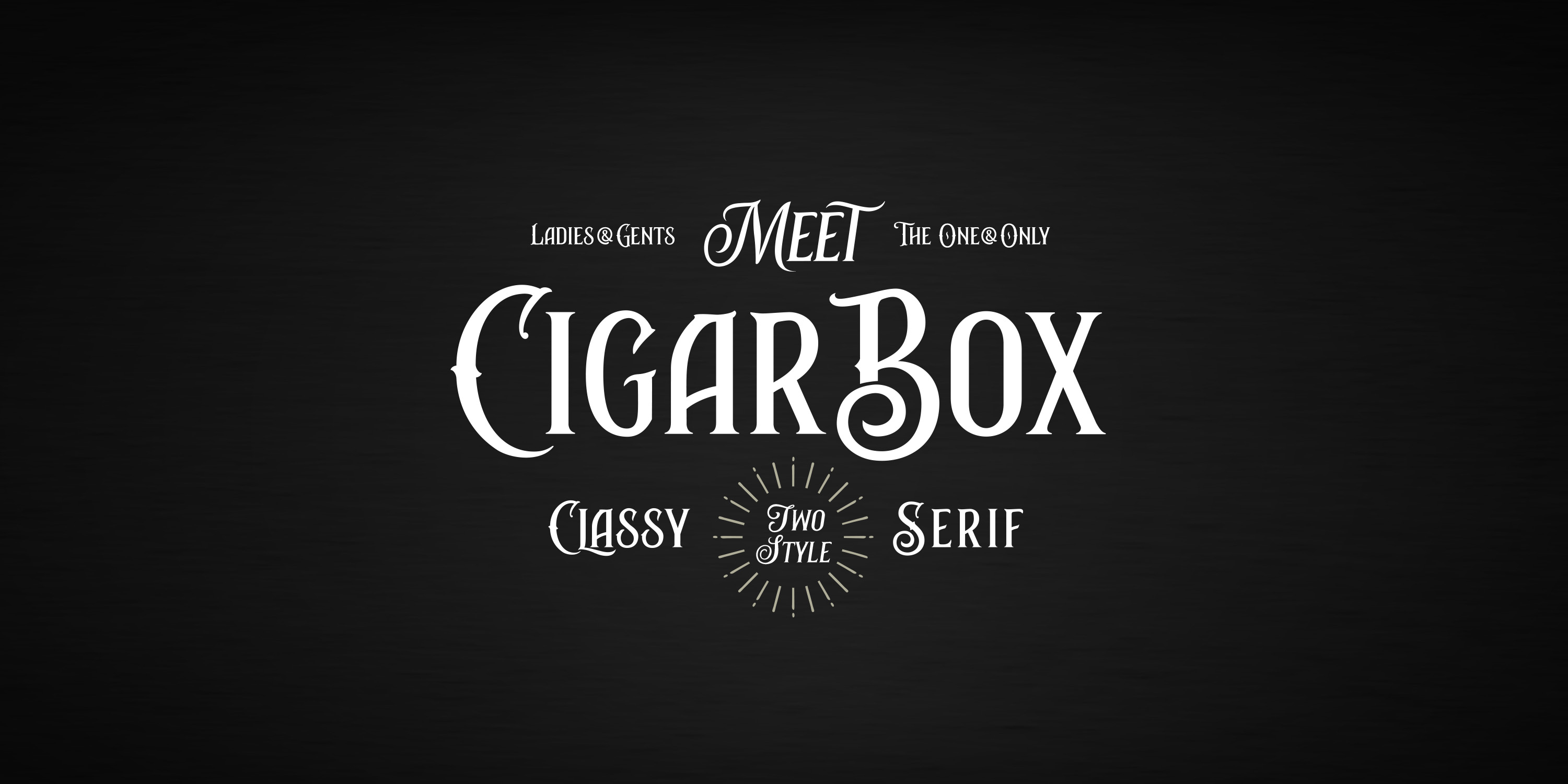 CigarBox Font