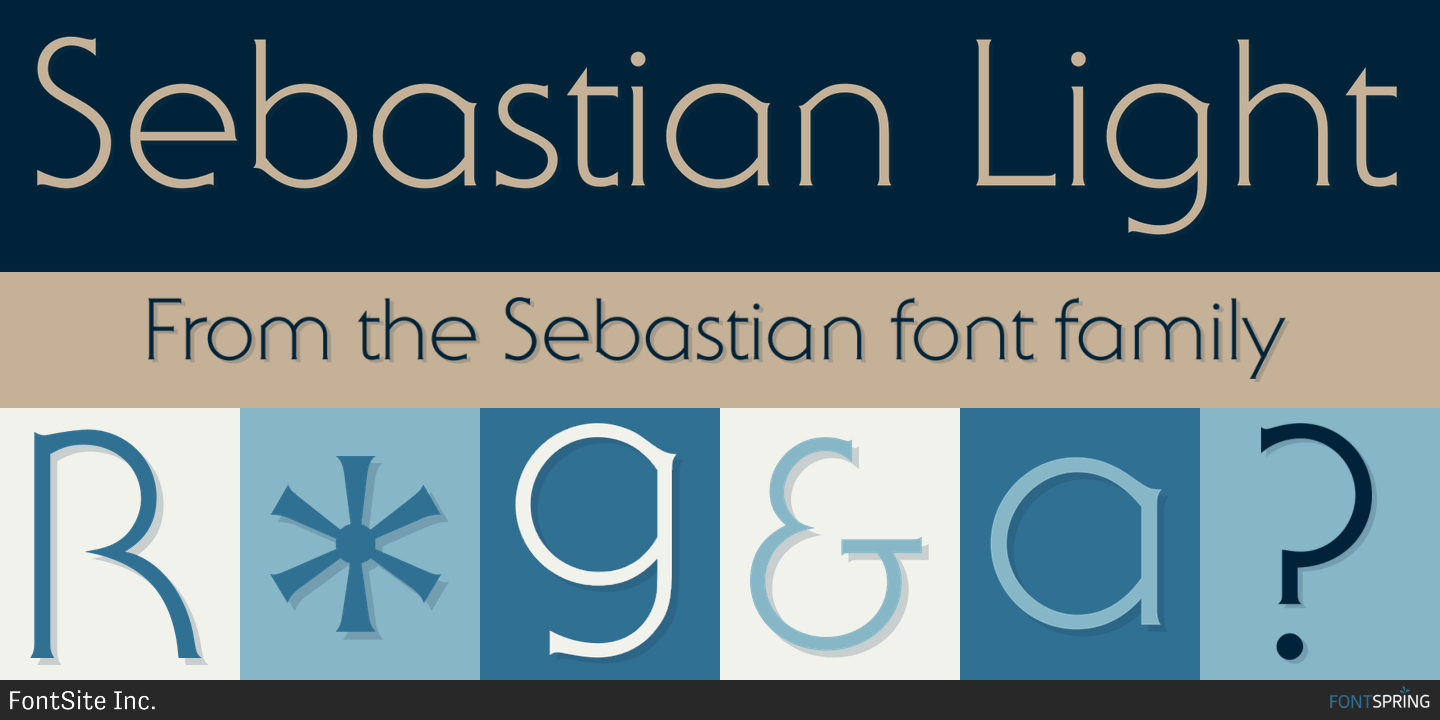 Sebastian Font Family by FontSite Inc. - Fontspring
