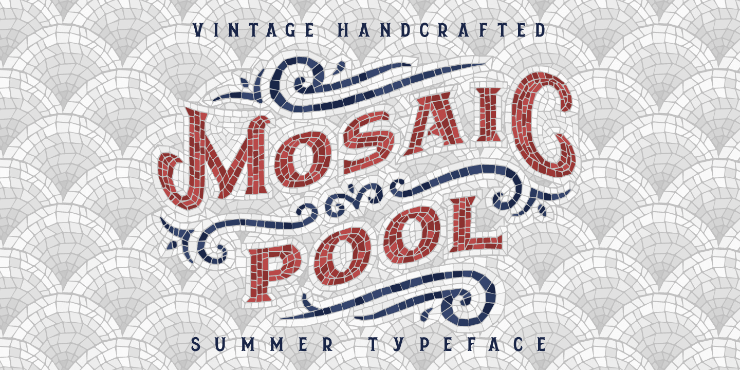 Mosaic Pool Font