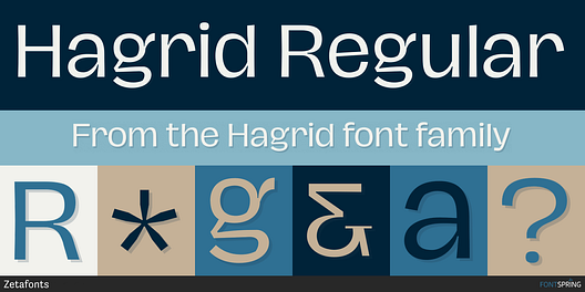 Fonts similar to Hagrid