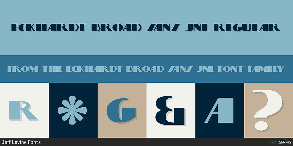 Eckhardt Broad Sans JNL Font