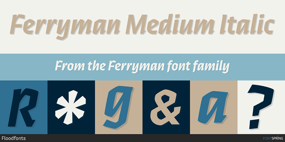 Ferryman Medium Italic Font