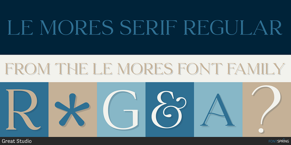 Le Mores Serif Regular Font