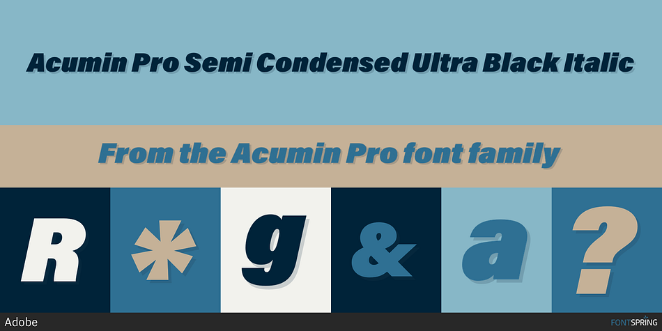 Acumin Pro Semi Condensed Font