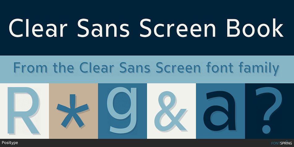 Clear Sans Screen Font