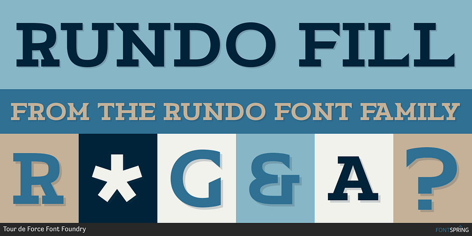 Rundo Fill Font