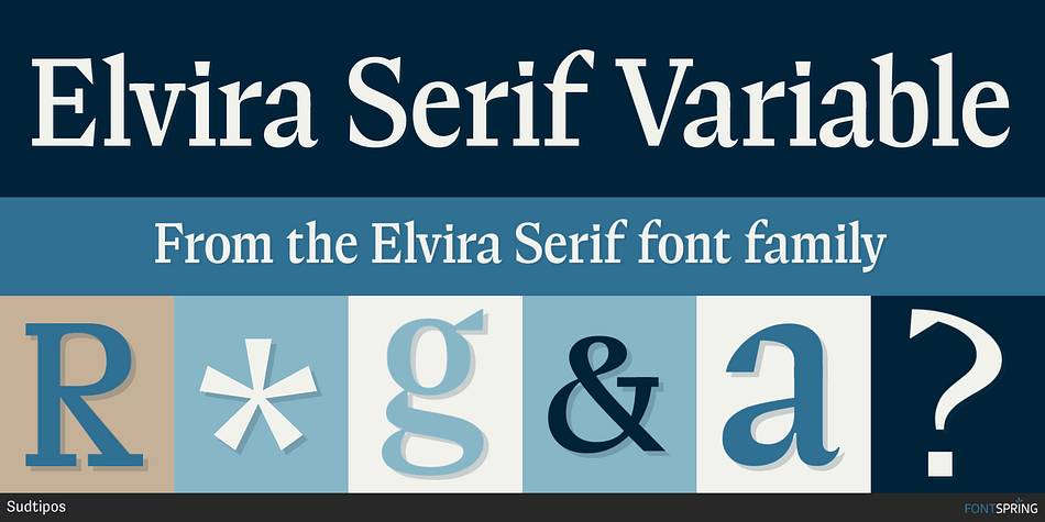 Elvira Serif Variable Font