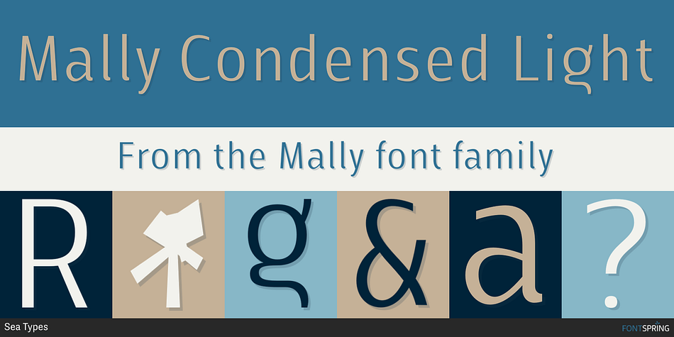 Mally Condensed Light Font