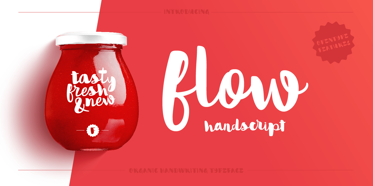 Flow Handscript Font
