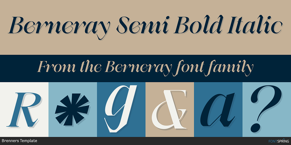 Berneray Semi Bold Italic Font