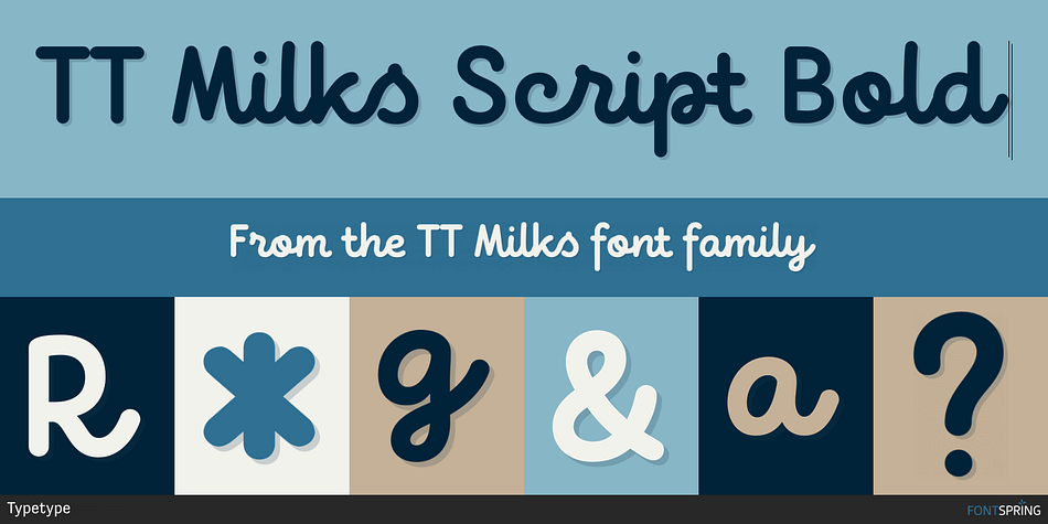 TT Milks Script Font