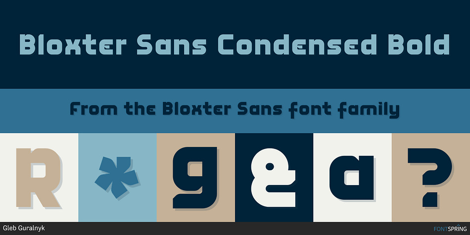 Bloxter Sans Condensed Bold Font