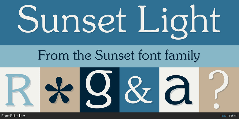 Sunset Font | Fontspring