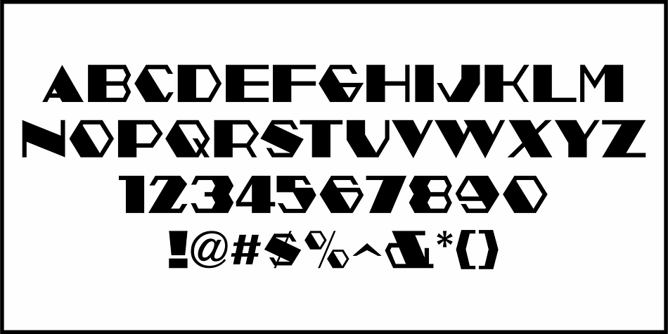 Oh Hex JNL Font