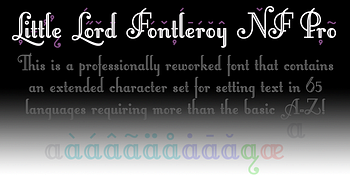 Little Lord Fontleroy NF Pro Font