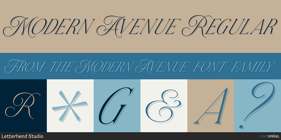 Modern Avenue Regular Font