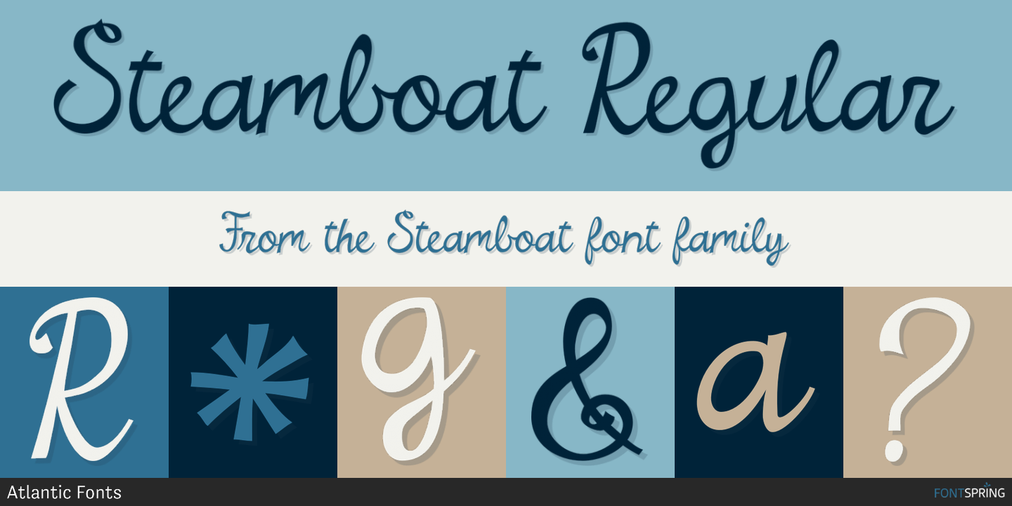 Fonts similar to Steamboat