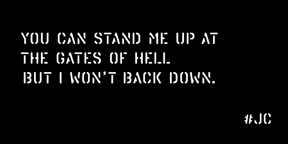 Vtg Stencil Marsh Font | Fontspring