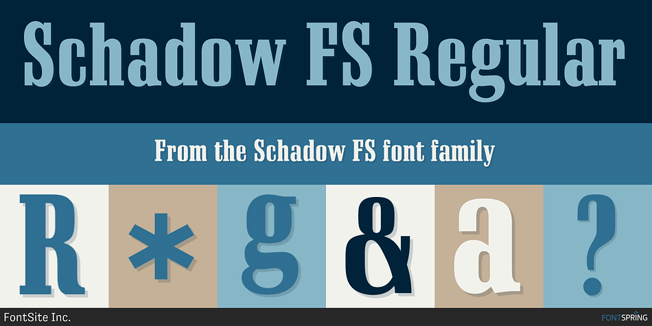 Schadow FS Font